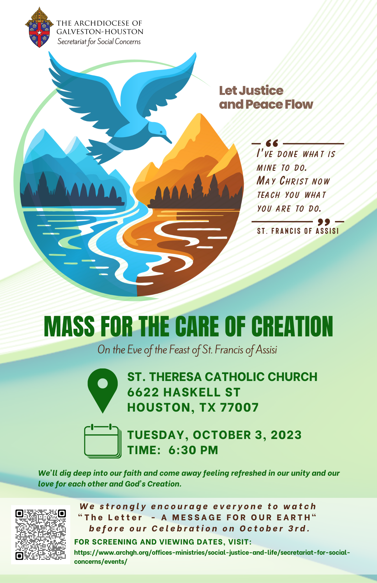 Mass for the Care of Creation and The Letter's Call to Unity - Laudato ...